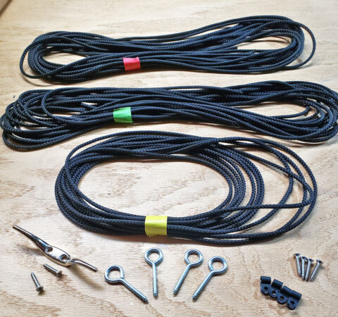 Rope and Pull System - Garage Door Screens